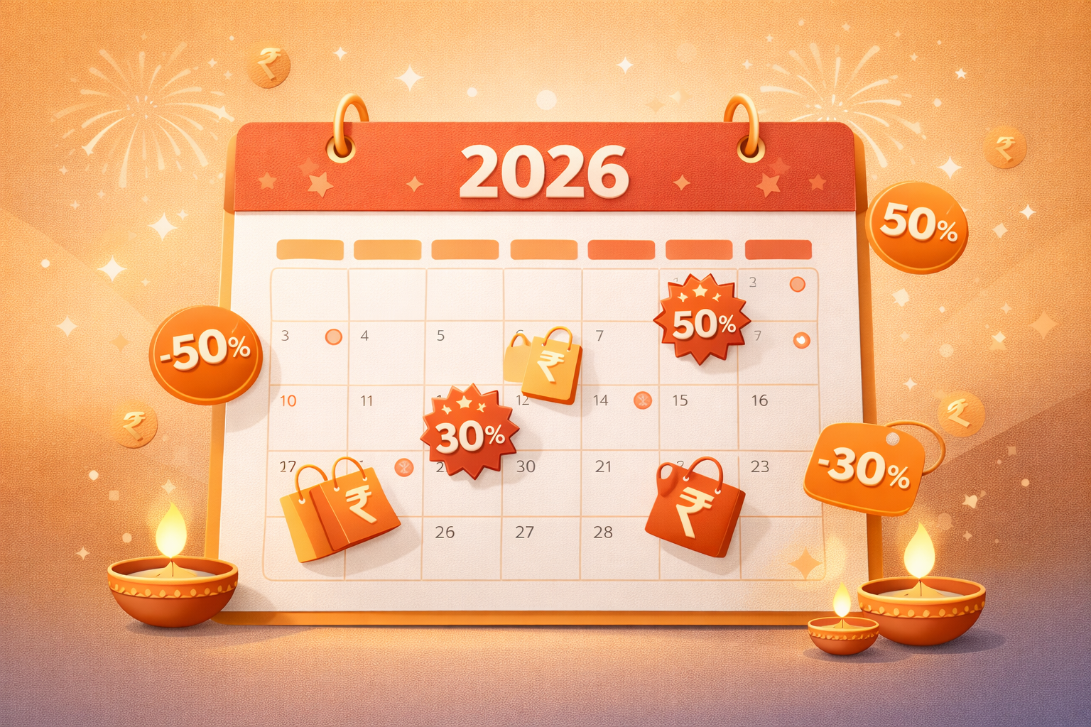 India Online Sale Calendar 2026 – Flipkart Amazon Sale Dates | xrupe